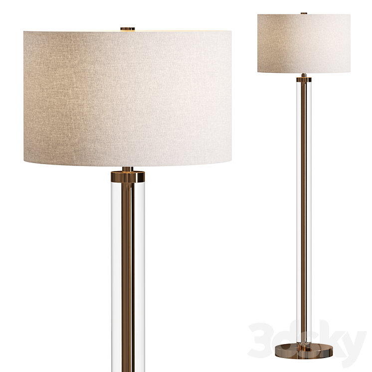 Glass Column Floor Lamp - Floor lamp - 3D model