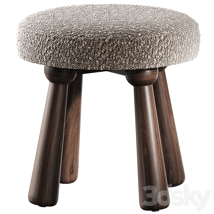 Four Hands Halen Stool - Other soft seating - 3D model