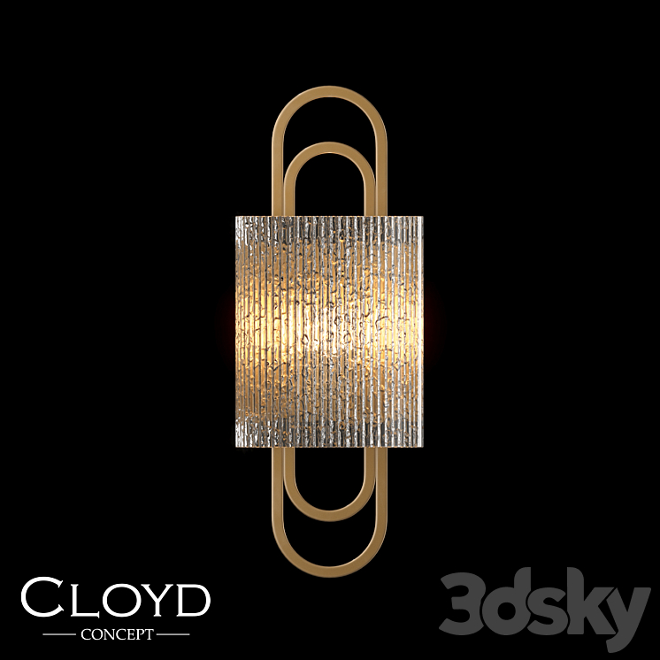 Sconce Cloyd TABLION W1 (art. 20161) - Wall light - 3D model