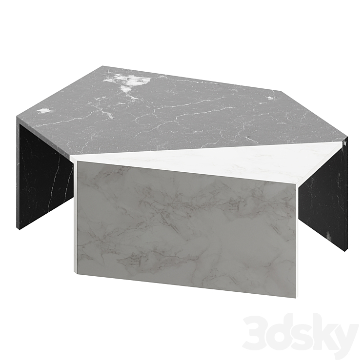 Origami Coffee Table by Patricia Urquiola - Table - 3D model