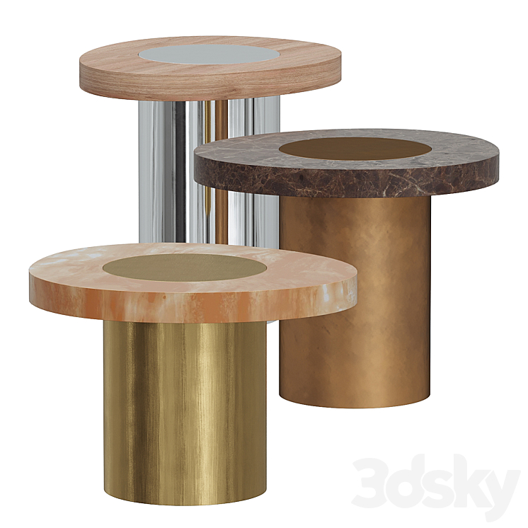 Silo Side Tables Large - Table - 3D model