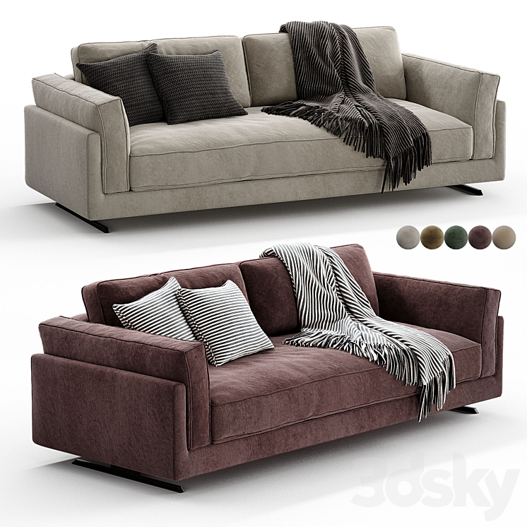 Frigerio Modular Sofa Davis - Sofa - 3D model