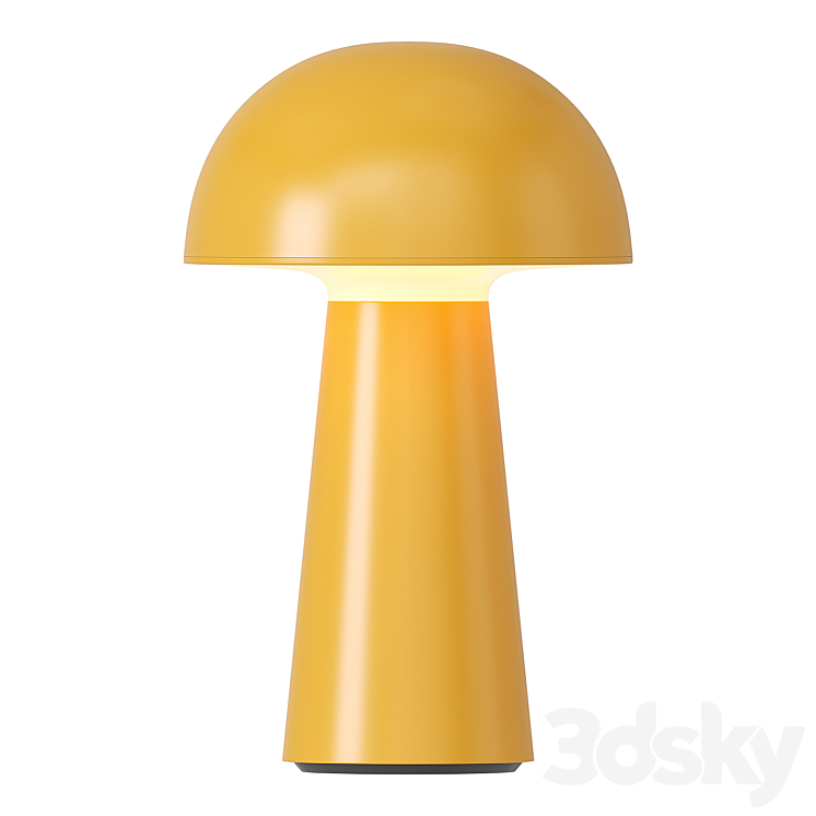 Amaya Yellow Portable Outdoor Table Lamp - Table lamp - 3D model