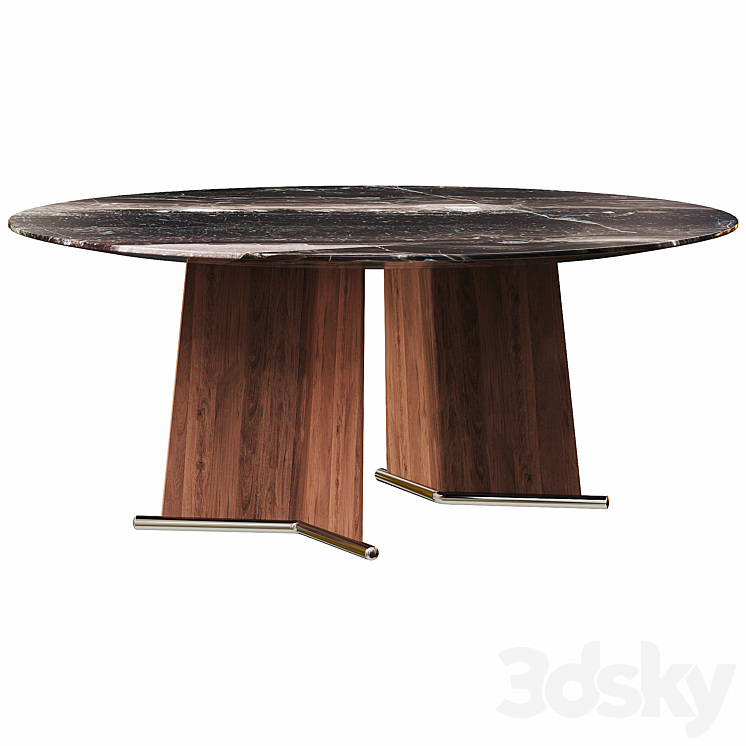 Libra Round tables by Minotti - Table - 3D model