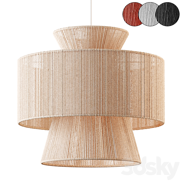 Jude lampshade - Pendant light - 3D model