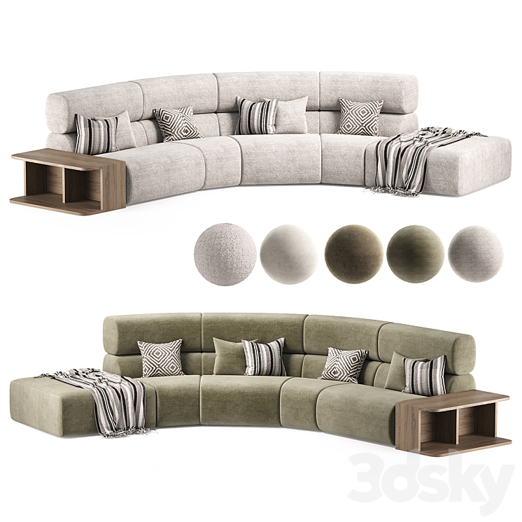 Natuzzi Italia MOMENTO Sofa - Sofa - 3D model