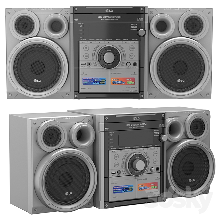 LG Music Center - Audio tech - 3D model