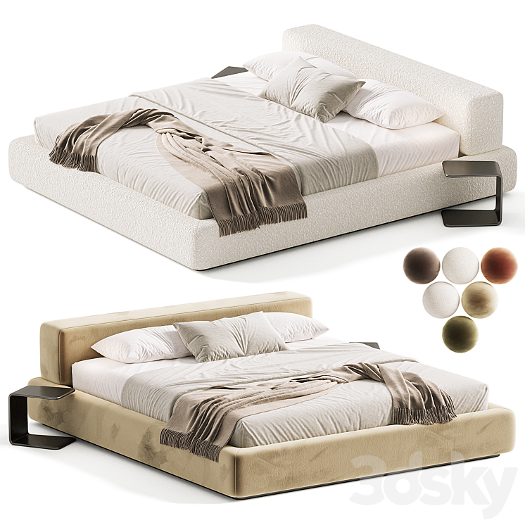 Aatom Slow Bed - Bed - 3D model