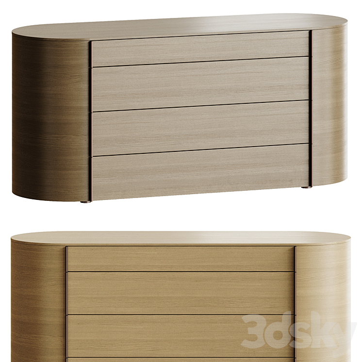 Poliform Onda Chest of Drawers 2 - Sideboard & Chest of drawer - 3D model