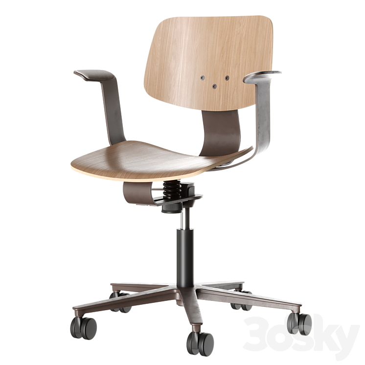 Wichair Ergonomic Task Chair by Wilkhahn - Office furniture - 3D model