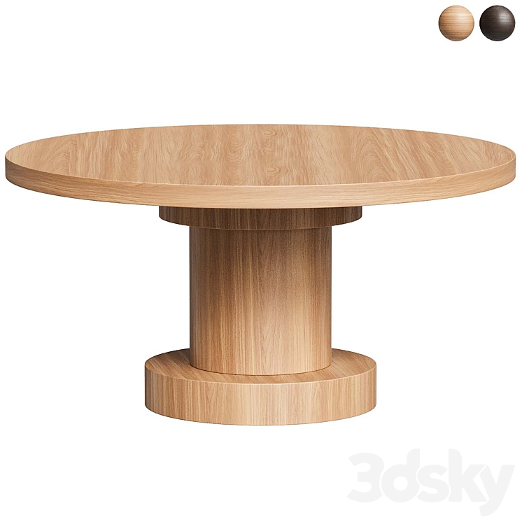 Karine Round Dining Table - Table - 3D model