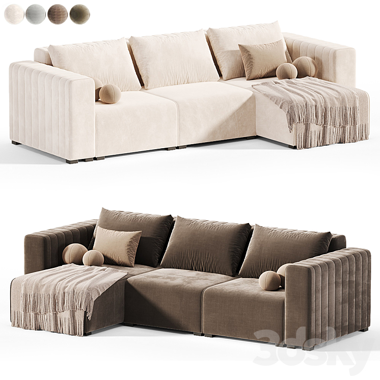 Riff Modular sofa by Norr11 - Sofa - 3D model