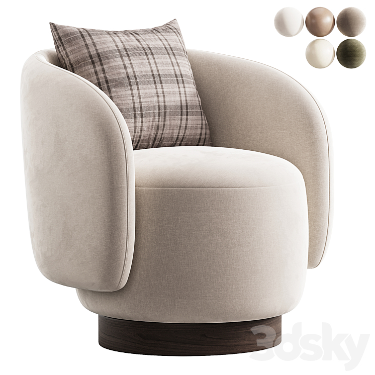 Caite Swivel Chair - Arm chair - 3D model