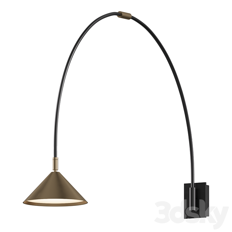 Arc Line Wall Light - Wall light - 3D model
