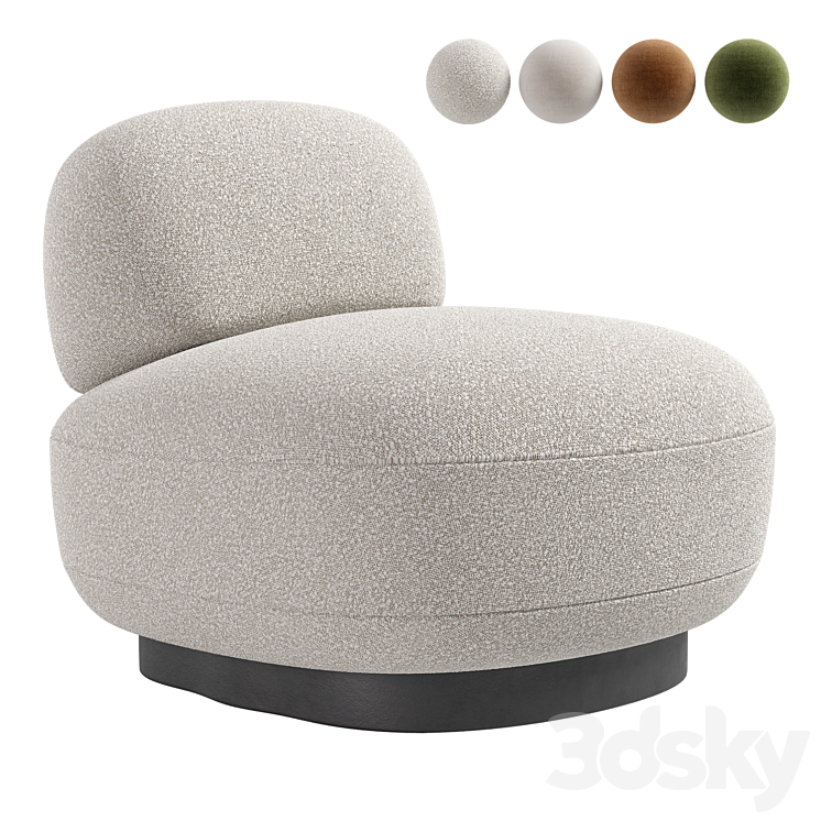 Niko Small Lounge Chair - Arm chair - 3D model