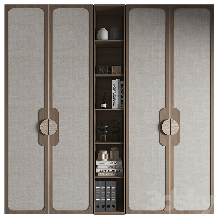 Furniture Composition 551 - Wardrobe & Display cabinets - 3D model
