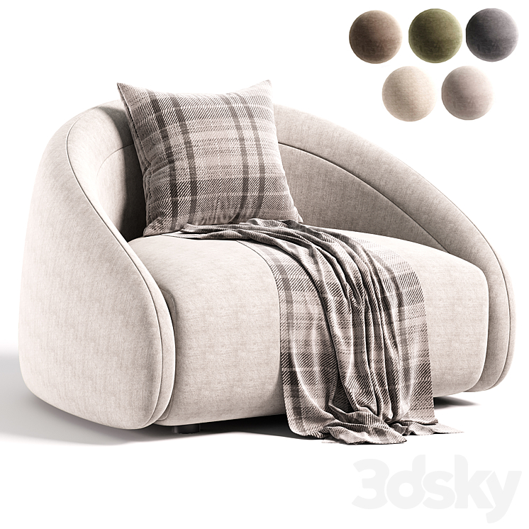 Apper Armchair - Arm chair - 3D model