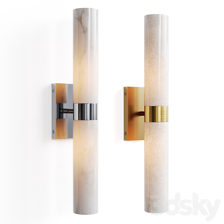 Frances Alabaster Sconce | Pottery Barn - Wall light - 3D model