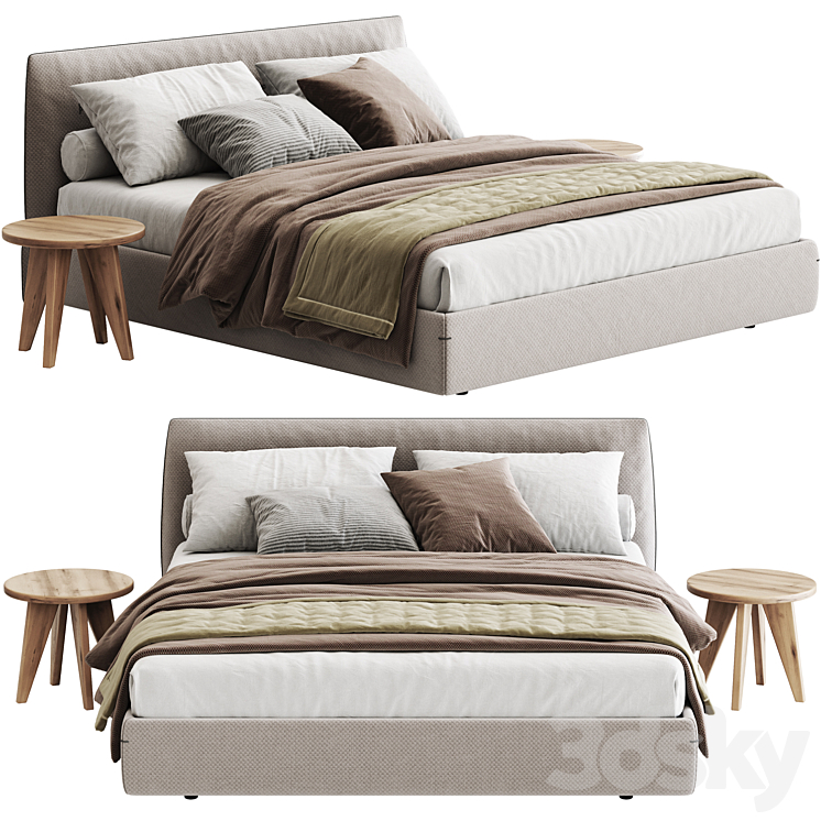Poliform Jacqueline Bed - Bed - 3D model