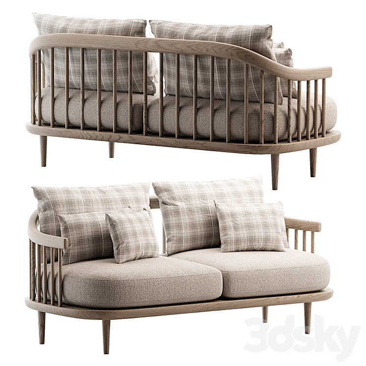 Fly 2 Seater Sofa SC2 2017 - Sofa - 3D model