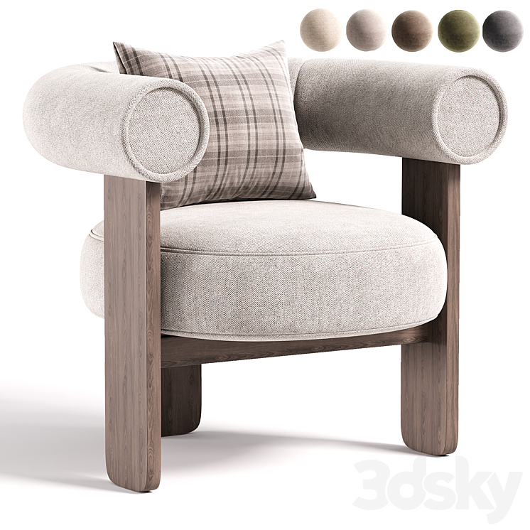 Bull Chain - Arm chair - 3D model
