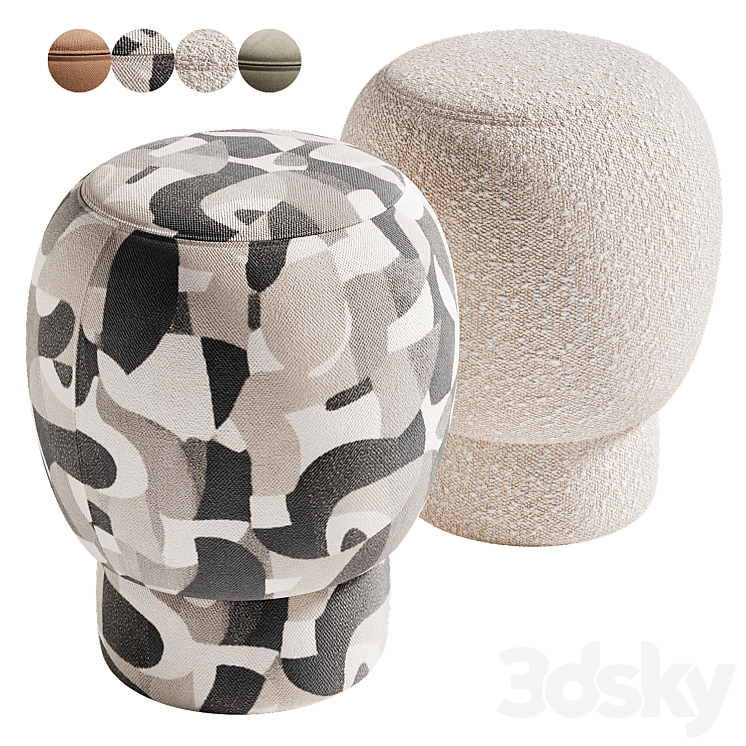Zua Pouf - Other soft seating - 3D model