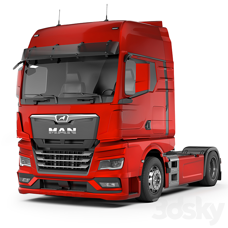 MAN TGX 4x2 2020 - Ground Transport - 3D model