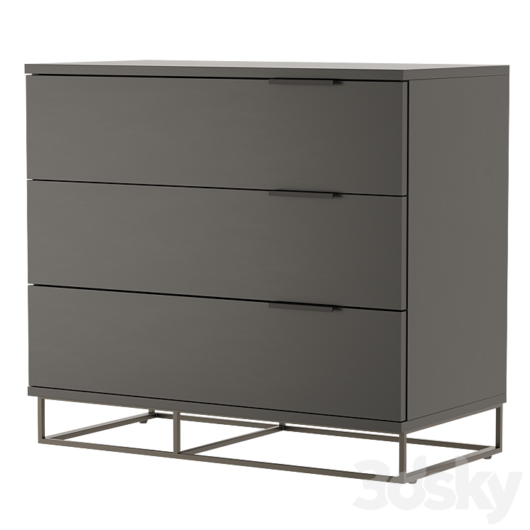 City chest of drawers in graphite color - Sideboard & Chest of drawer ...