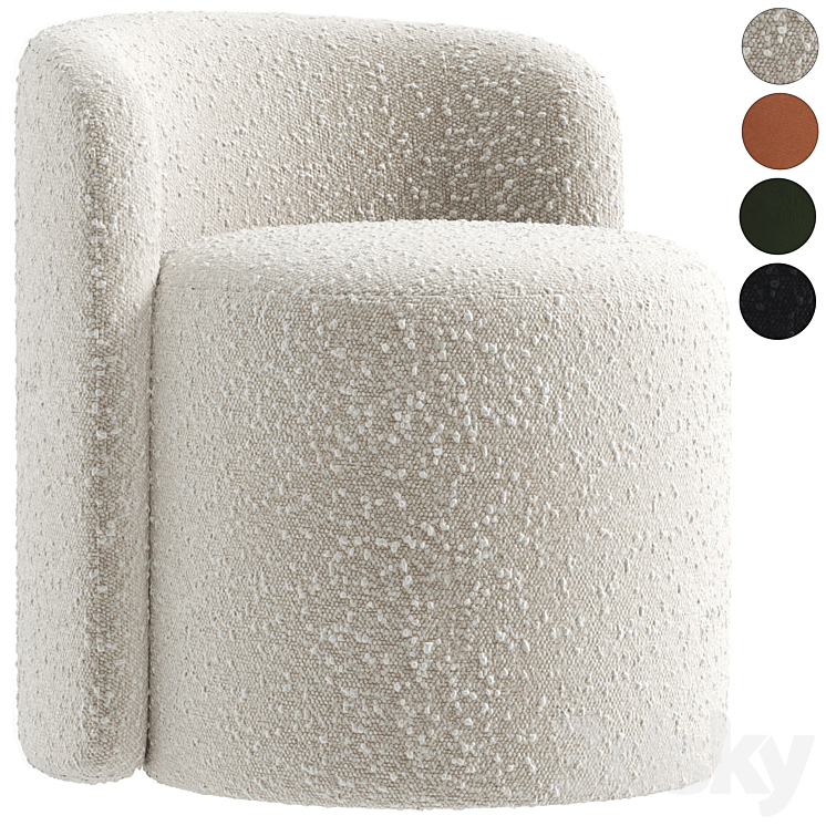 PILTON ottoman - Other soft seating - 3D model