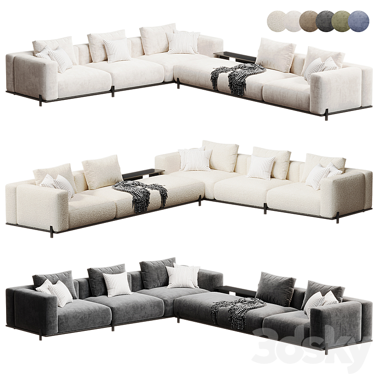 Brera Modular Sofa by Poliform - Sofa - 3D model