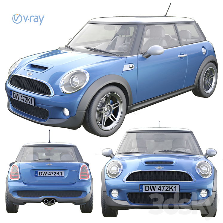 MINI Cooper S R56 (2007) - Ground Transport - 3D model
