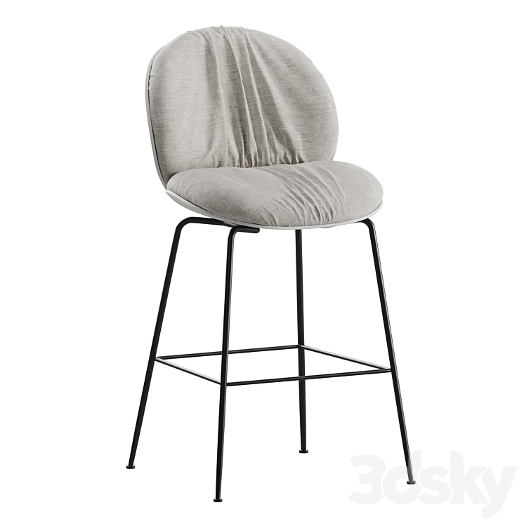 Beetle Soft Bar Chair by Gubi - Chair - 3D model