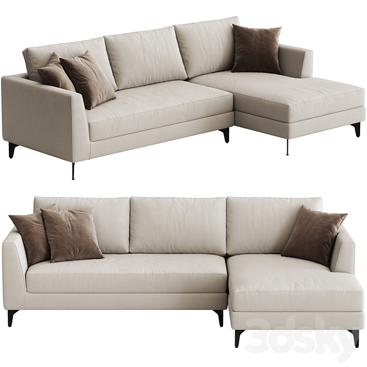 Maxalto Simpliciter Sofa - Sofa - 3D model