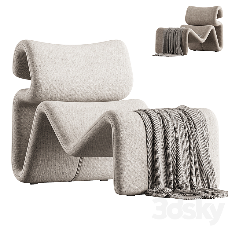 Etcetera Lounge Chair Official - Arm chair - 3D model
