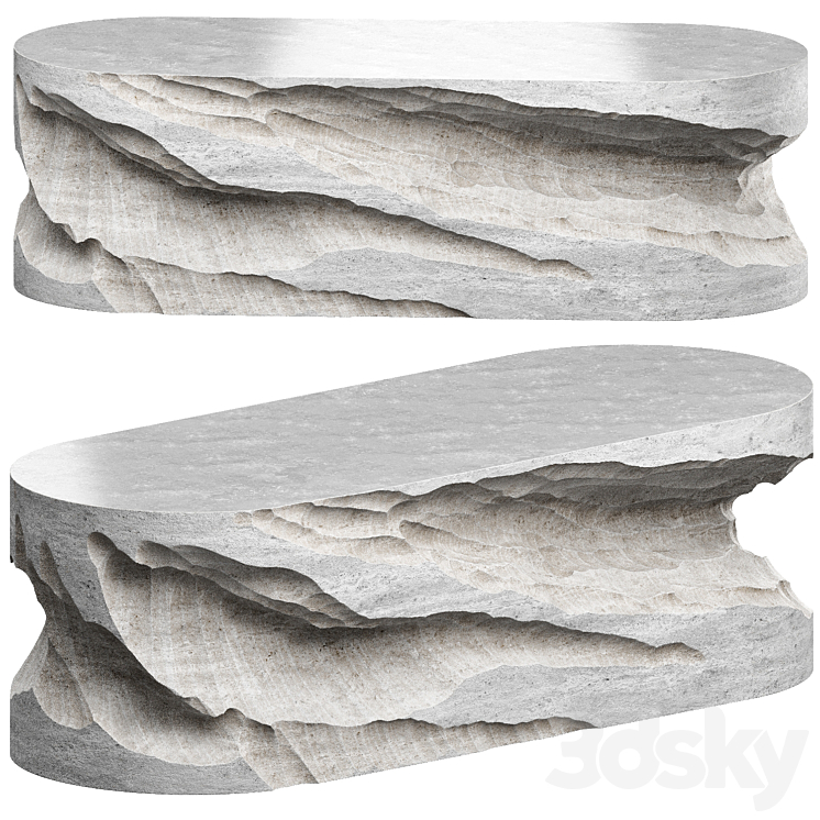 table stone - Table - 3D model