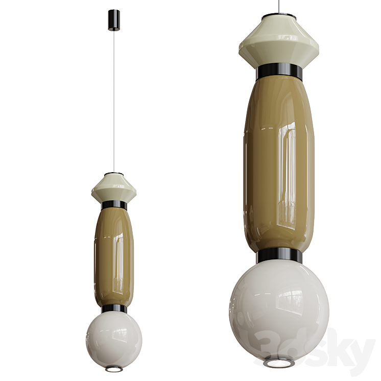 Papi - Pendant light - 3D model