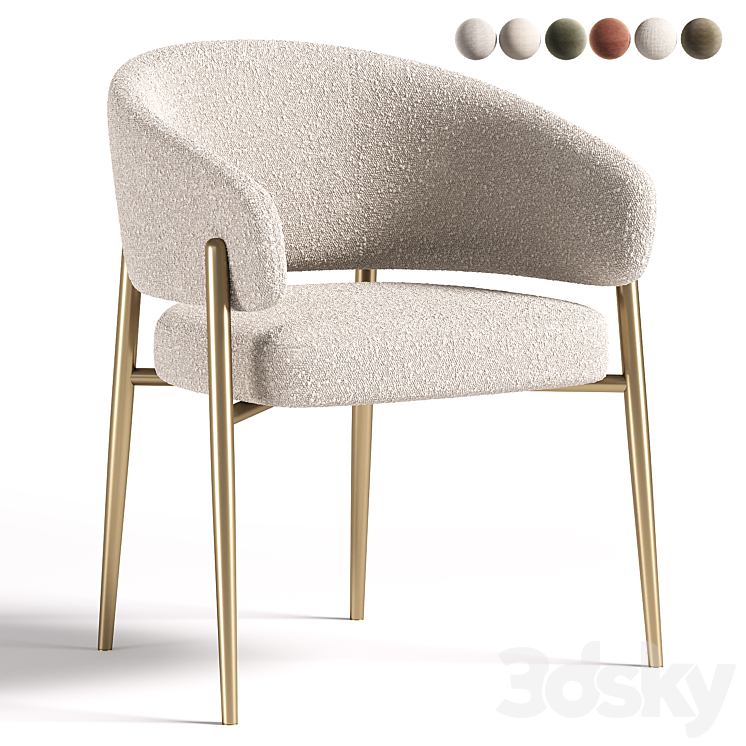 LINDA DINING CHAIR By MARELLI - Chair - 3D model
