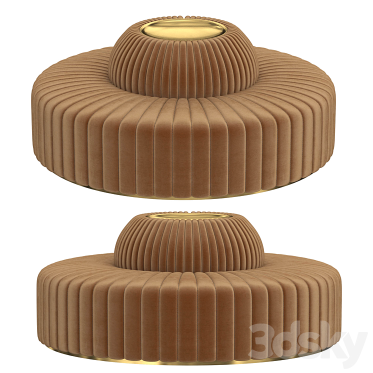 Augustine lobby Banquette - Sofa - 3D model