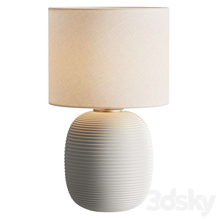 Ivory Hadleigh Rechargeable Touch Wireless Table Lamp - Table lamp - 3D ...