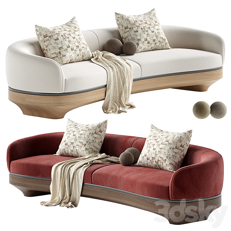 Nola Sofa - Sofa - 3D model