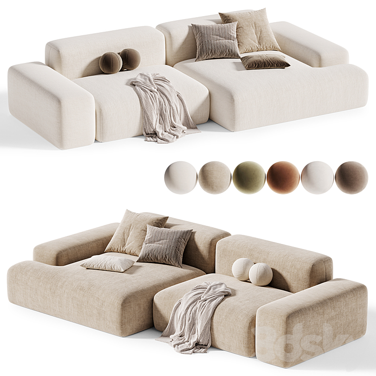 Travis Corner Sofa by lavsitru - Sofa - 3D model