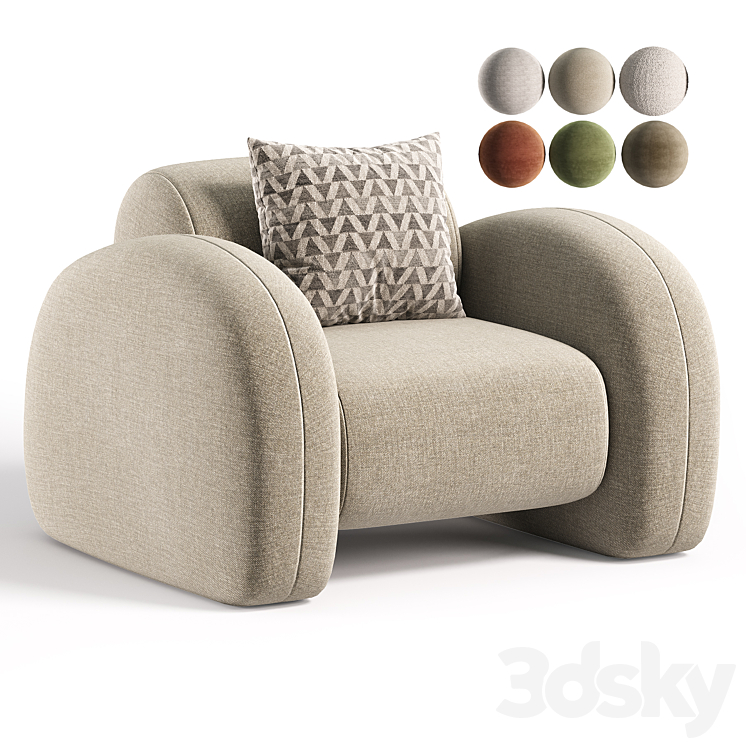 Dango Armchair By Divan-ru - Arm chair - 3D model