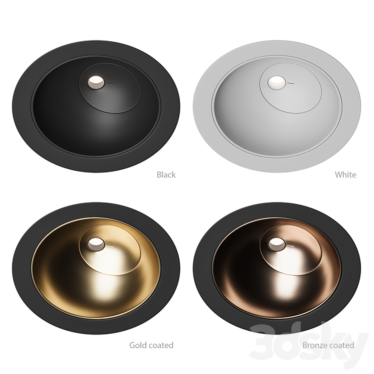 Intra Lighting Liy RI recessed lighting - Spot light - 3D model