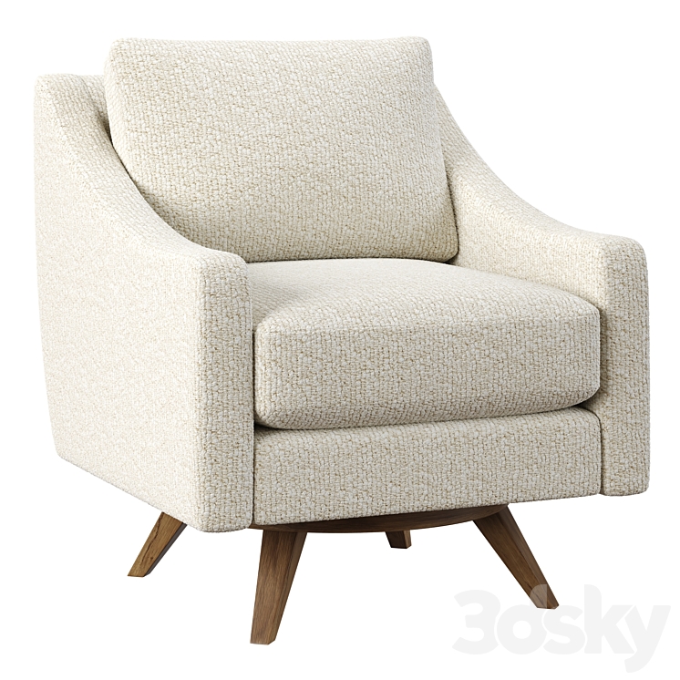 Nash Swivel Chair by Rowe - Arm chair - 3D model