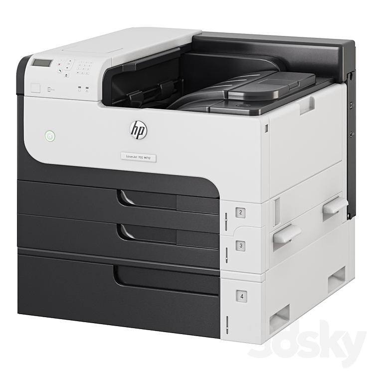 HP printer - PC & other electronics - 3D model