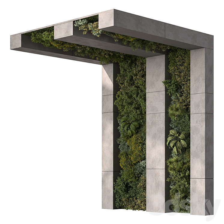 Vertical Garden Set 166 - Fitowall - 3D model