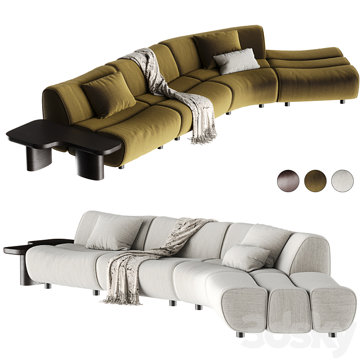 Poliform Ernest modular sofa - Sofa - 3D model