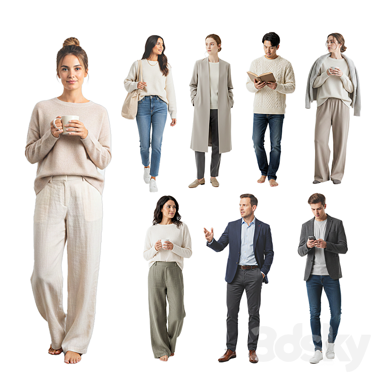 Real 2D People Pack - Miscellaneous - 3D model