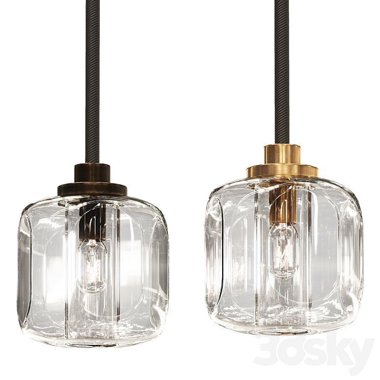 Demaret Pendant by RH - Pendant light - 3D model
