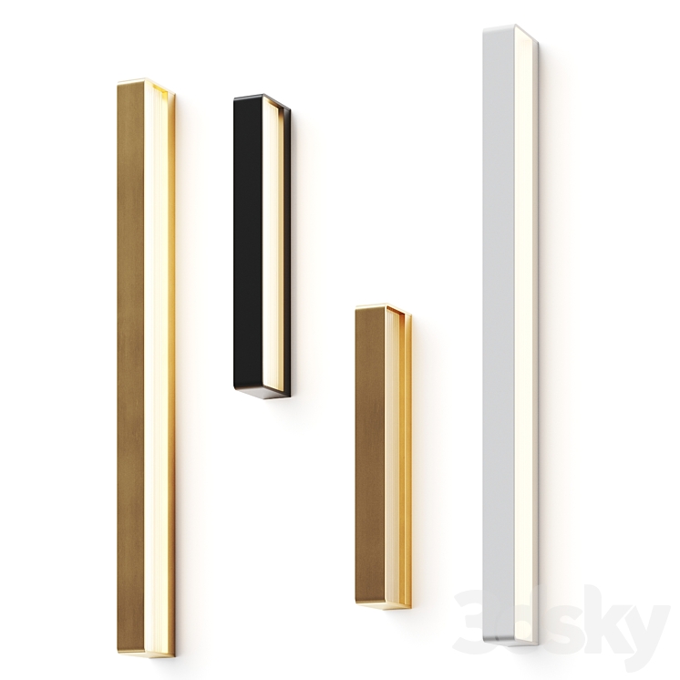 B.lux Myn C/W Glass Wall Lamps - Wall light - 3D model
